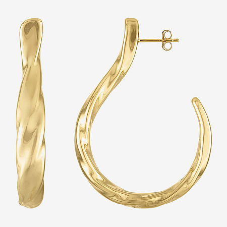 Click here for Womens 14K Gold Over Silver 50mm Hoop Earrings  On... prices