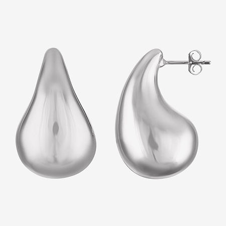 Click here for Womens Sterling Silver 33mm Hoop Earrings  One Siz... prices