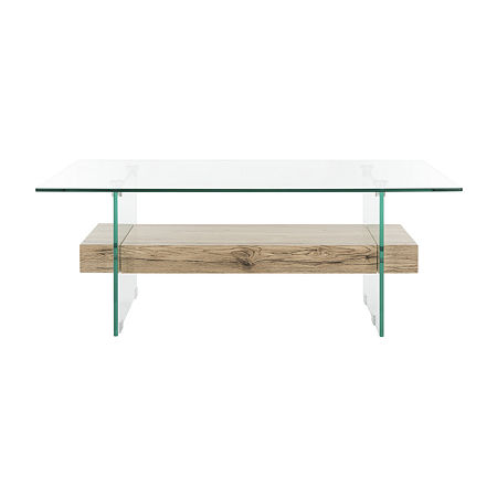 Click here for Kayley Storage Glass Coffee Table  One Size  White prices