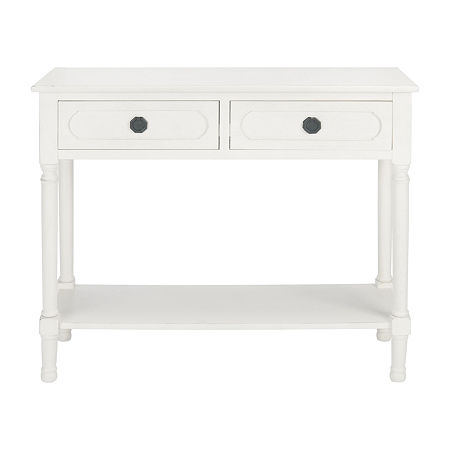 Allura 2 Drawer Console Table - White