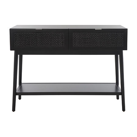 Click here for Baisley Storage 2-Drawer Rattan Console Table  One... prices