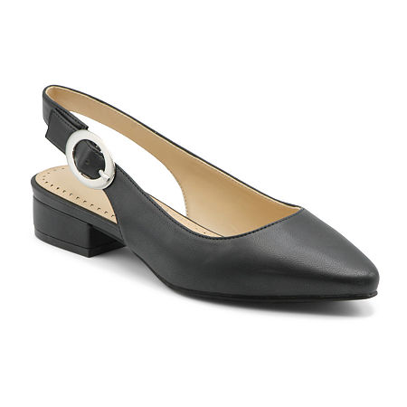Click here for Adrienne Vittadini Papina Womens Pointed Block Hee... prices