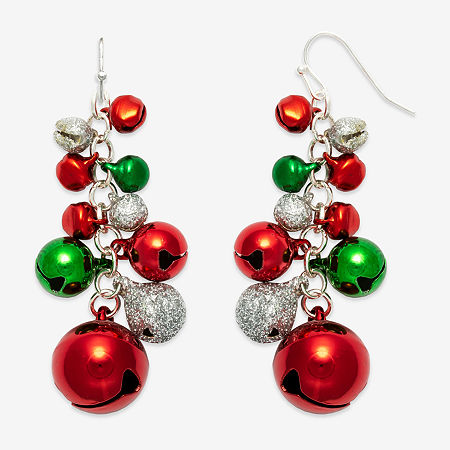 Click here for Mixit Christmas Bells Womens Drop Earrings  One Si... prices