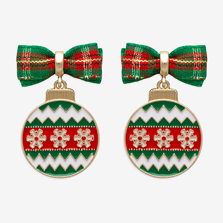 Click here for Mixit Holiday Bow And Ornament Multi Color Glass S... prices