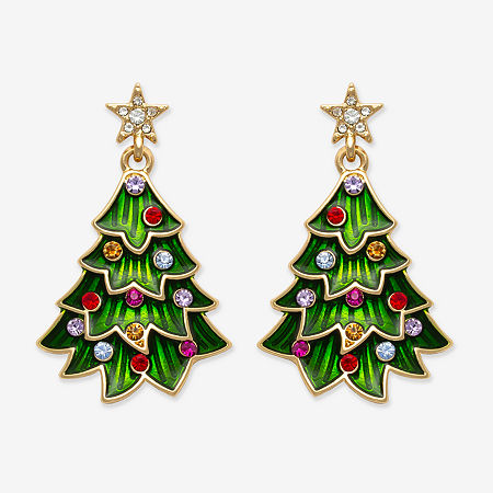 Click here for Mixit Christmas Tree Womens Multi Color Glass Stai... prices