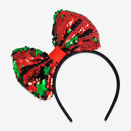 Click here for Mixit Red And Green Sequin Bow Headband  One Size... prices