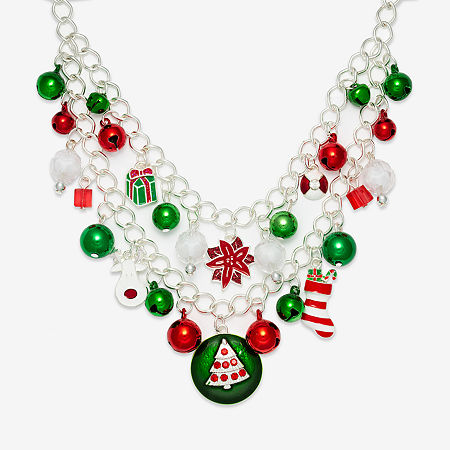 Click here for Mixit Holiday Layered Charm Womens Multi Color 21... prices