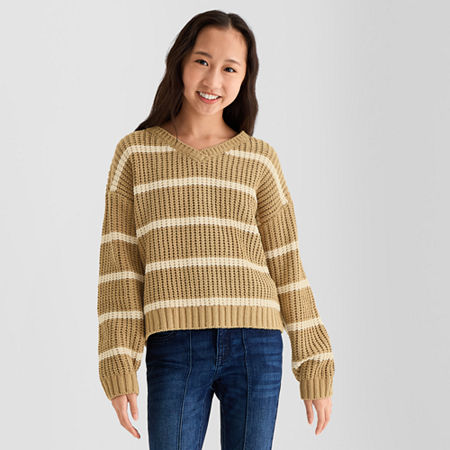 Click here for Thereabouts Little & Big Kid Girls V Neck Long Sle... prices