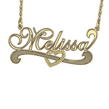 Click here for Personalized 14K Yellow Gold Over Sterling Silver... prices