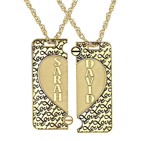 Click here for Love Personalized Sterling Silver 2-pc. Couples Na... prices
