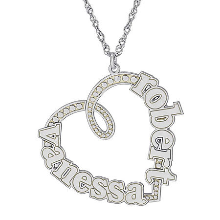 Click here for Personalized Sterling Silver Couples Name Heart Pe... prices