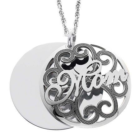 Click here for Personalized Sterling Silver Mom and Family Name D... prices