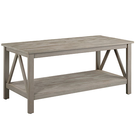 Click here for Titian Rectangular Coffee Table  One Size  Gray prices