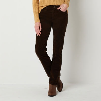 St. John's Bay Secretly Slender Womens Mid Rise Straight Corduroy Pant ...