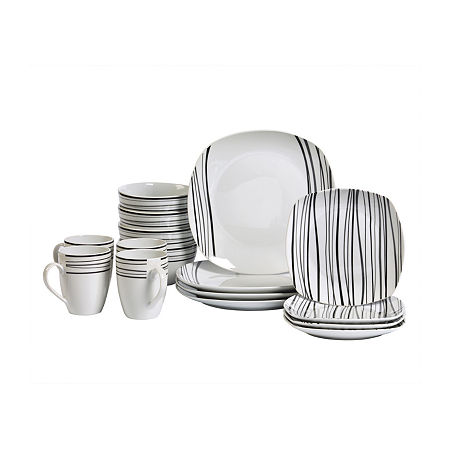 Tabletops Unlimited Justin 16 Pc. Dinnerware Set  Service for 4 - Multi Clr