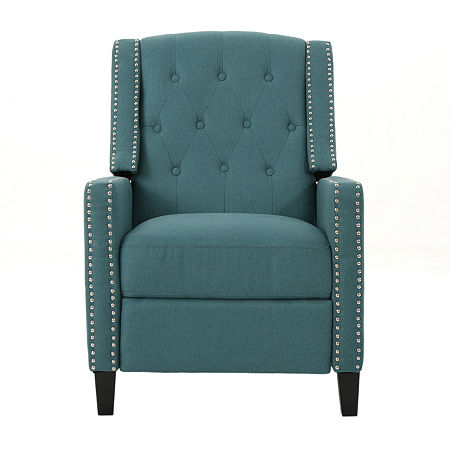 Click here for Tufted Track-Arm Recliner  One Size  Blue prices