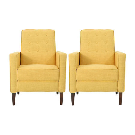 Click here for 2-pc. Tufted Track-Arm Recliner  One Size  Yellow prices
