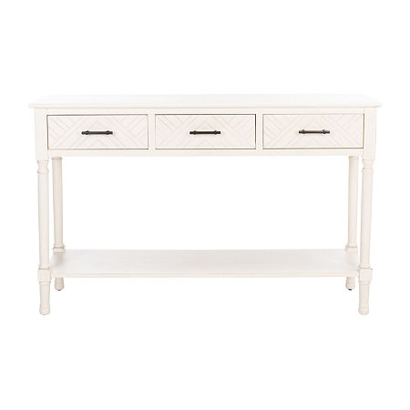 Click here for Peyton 3 Drawer Console Table - Distressed white prices