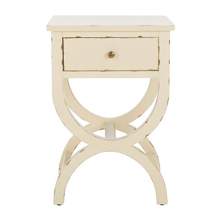 Click here for Maxine 1 Drawer Storage End Table  One Size  White prices