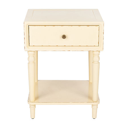 Click here for Siobhan 1 Drawer Storage End Table  One Size  Whit... prices