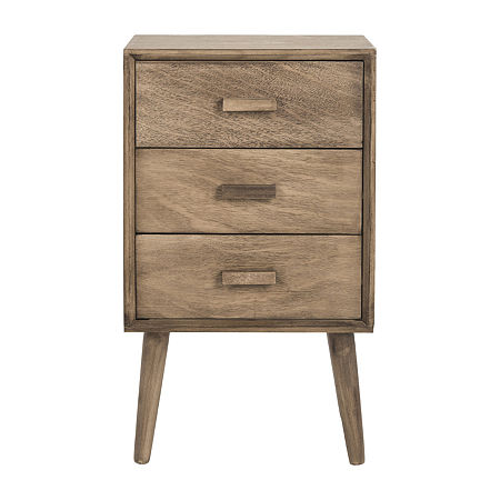 Click here for Pomona 3 Drawer Storage End Table  One Size  Brown prices