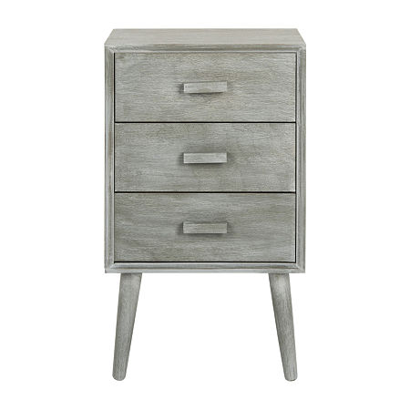 Click here for Pomona 3 Drawer Storage End Table  One Size  Gray prices