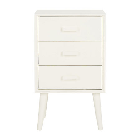 Click here for Pomona 3 Drawer Storage End Table  One Size  White prices