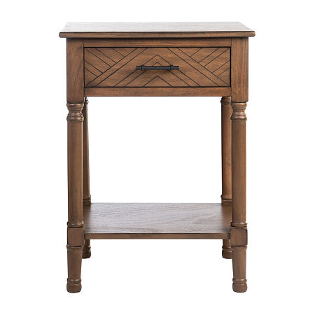 Click here for Peyton Storage 1-Drawer End Table  One Size  Brown prices