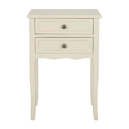 Click here for Lori Storage 2-Drawer End Table  One Size  Beige prices