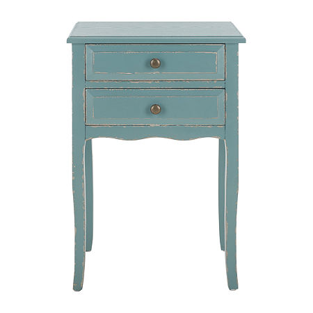 Click here for Lori Storage 2-Drawer End Table  One Size  Blue prices