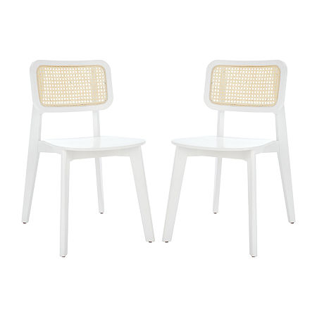 Click here for Luz Cane Dining Chair (Set Of 2) - White prices