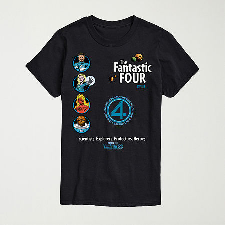 Click here for Mens Crew Neck Short Sleeve Regular Fit Marvel Gra... prices