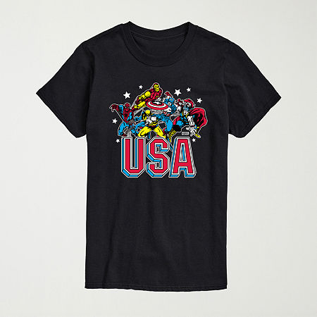 Click here for Mens Crew Neck Short Sleeve Regular Fit Marvel Big... prices