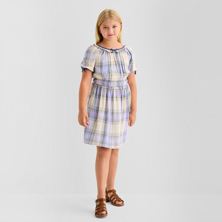 Click here for Thereabouts Little & Big Kid Girls Short Sleeve A-... prices