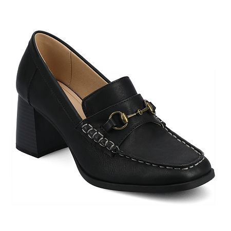 Journee Collection Womens Aisha Square Toe Pumps - Black