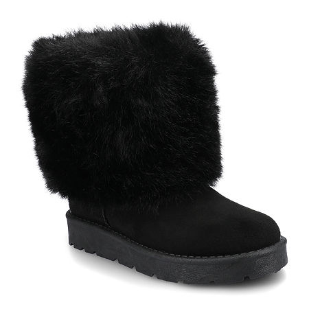 Click here for Journee Collection Womens Shanay Lug Sole Faux Fur... prices