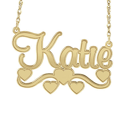 Click here for Personalized 14K Gold Over Sterling Silver Name Ne... prices