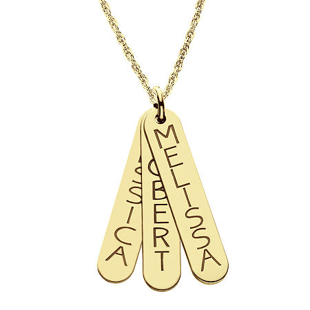 Click here for Personalized 14K Gold Over Sterling Silver Vertica... prices