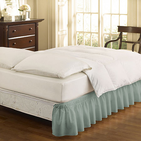 Click here for EasyFit Wrap-Around Solid Ruffled Bedskirt  One Si... prices