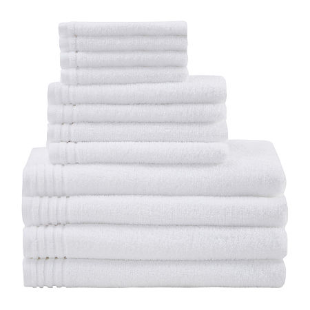 510 Design Big Bundle Cotton 12-Pc. Bath Towel Set - White