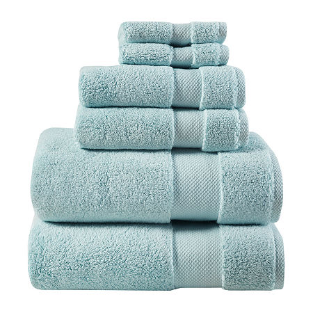 Madison Park Signature Splendor Cotton 6-Pc. Bath Towel Set - Blue