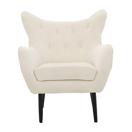 Click here for Seigfried Tufted Upholstered Wingback Chair  One S... prices