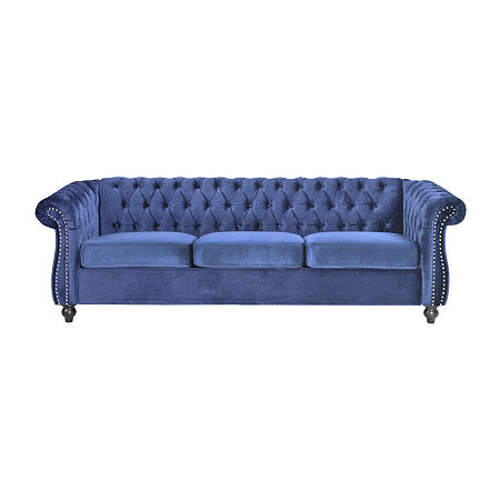 Click here for Parksley Roll-Arm Sofa  One Size  Blue prices