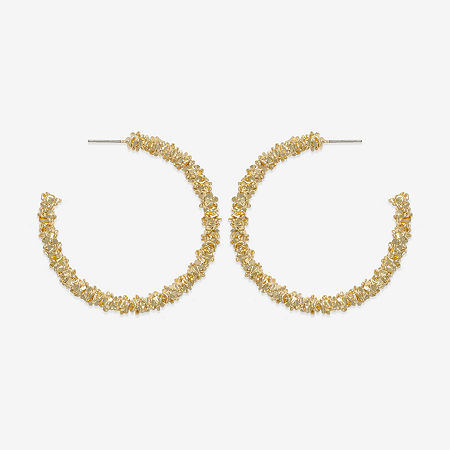 Click here for Bold Elements Textured Open Womens 49.8mm Hoop Ear... prices