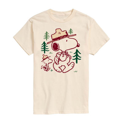 Peanuts Snoopy And Woodstock Wilderness Tee Womens Crew Neck Short ...