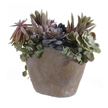 Click here for Faux Succulent Potted Plant - Green prices