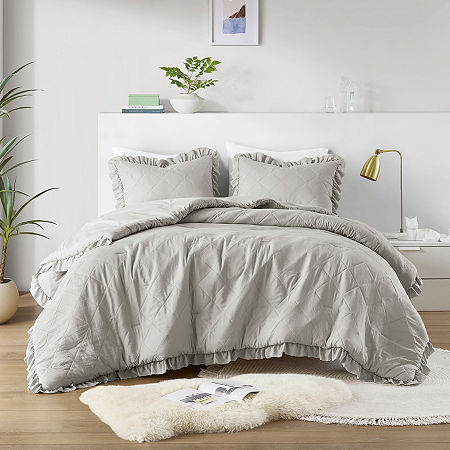 Click here for 510 Design Phoebe Diamond Quilted Ruffle Edge Midw... prices