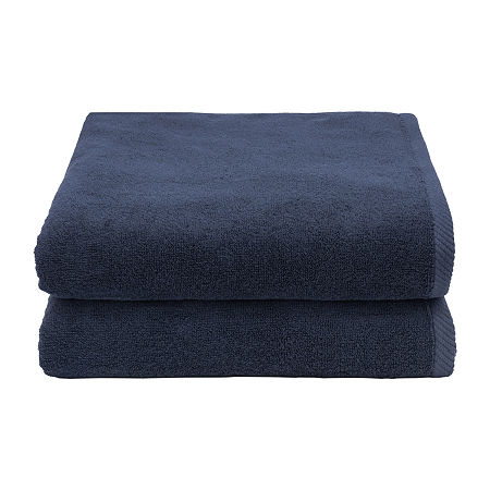 Linum Home Ediree Turkish Cotton 2 Piece Hand Towels Set - Marine