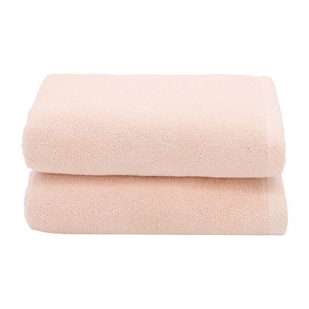 Linum Home Ediree Turkish Cotton 2 Piece Hand Towels Set - Blush