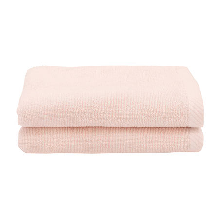 Linum Home Ediree Turkish Cotton 2 Piece Fingertip Towels Set - Blush